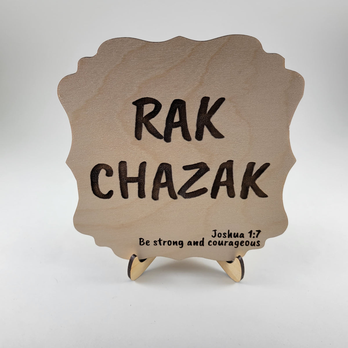 Rak Chazak Plaque – Matching Freckles