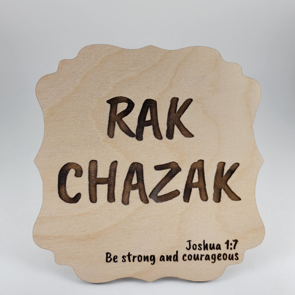 Rak Chazak Plaque – Matching Freckles
